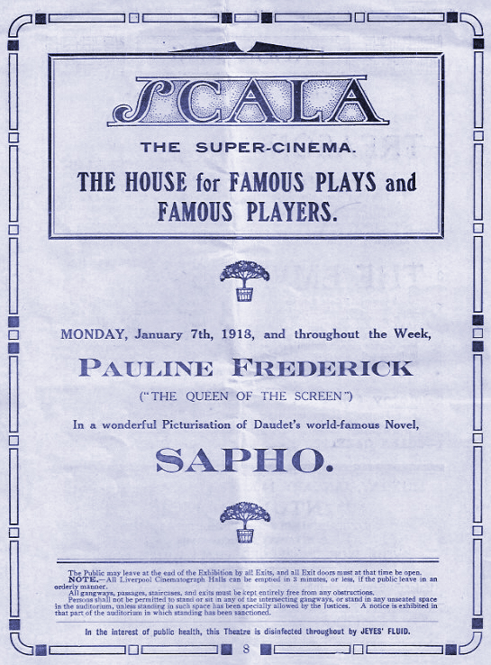 Scala Cinema, Lime Street, Liverpool. - Chester Cinemas