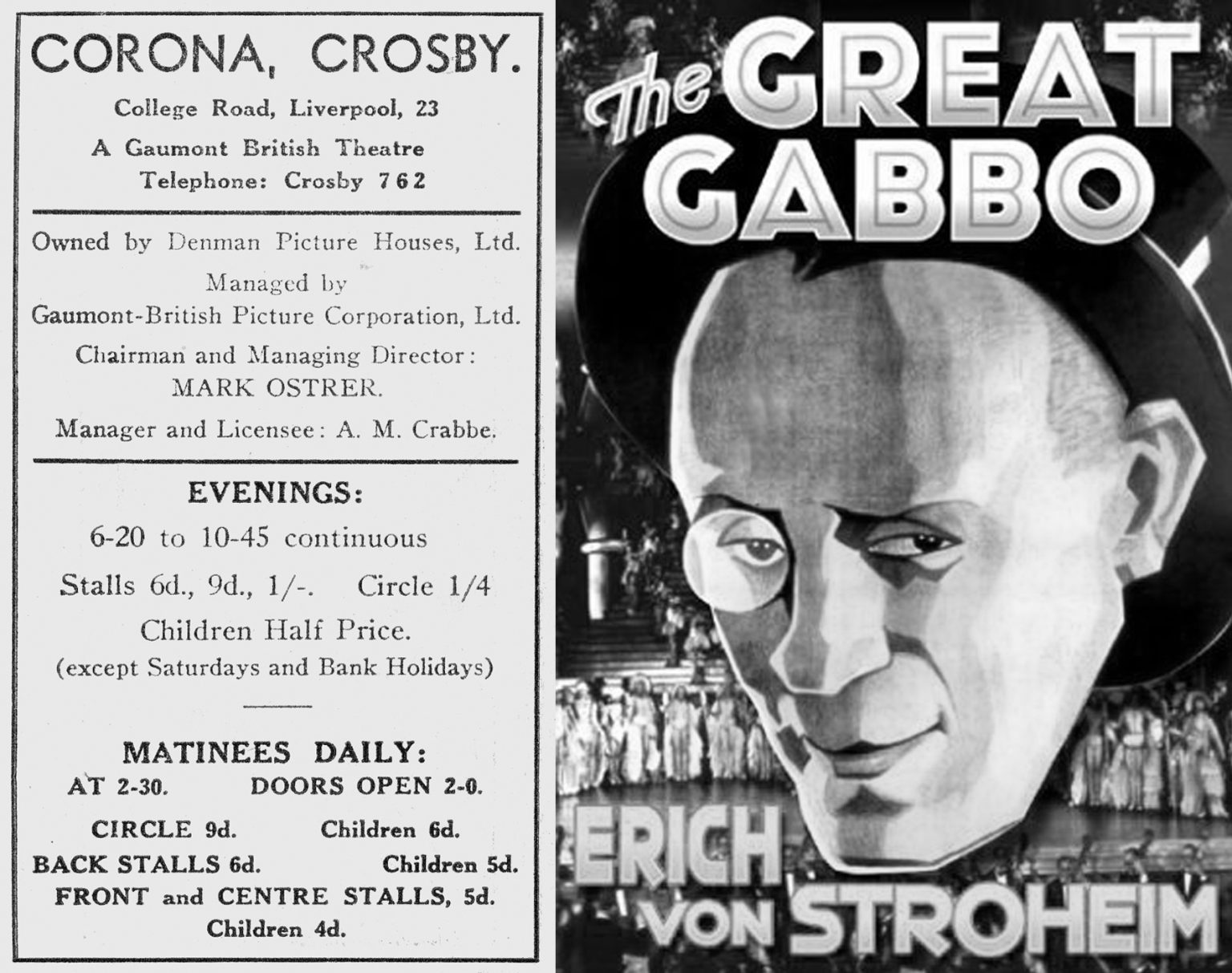Corona Cinema, Crosby. - Chester Cinemas